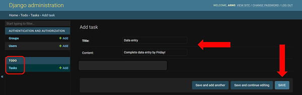 Django: Rendering data into a template